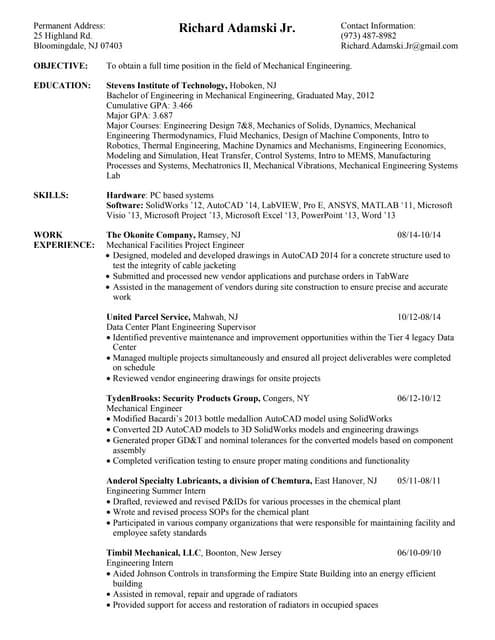 Daniel Walker Resume | DOCX