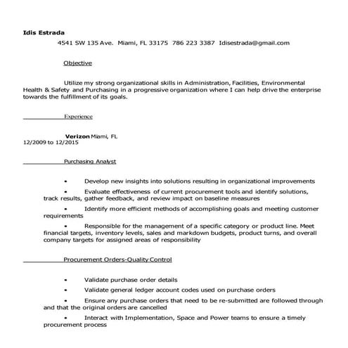 Idis Resume | DOCX