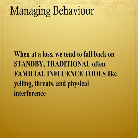 17 behaviour management techniques | PPT