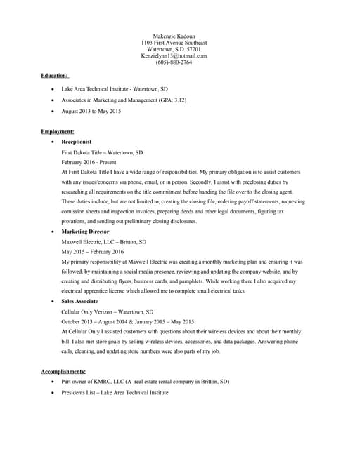 my new resume | DOCX