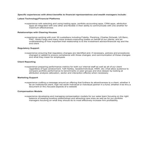 Additional Experiences | PDF