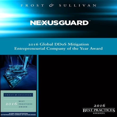Nexusguard Selected Entrepreneurial Company 2016 | PDF