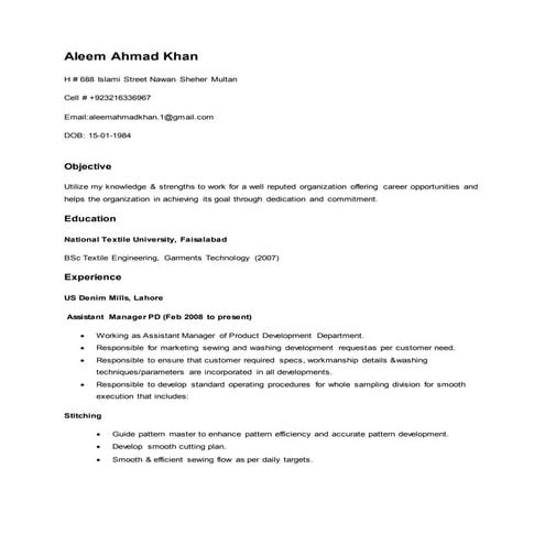 Supervisor CV | DOCX