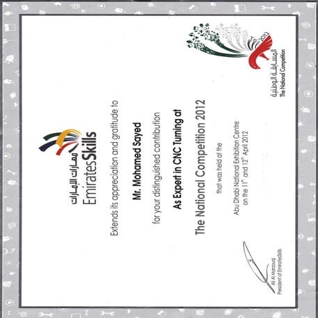 Emirates Skills 2012 | PDF