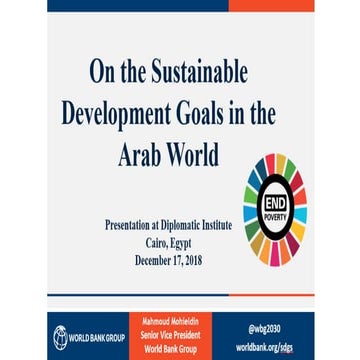 On the SDGs in the Arab World | PPT