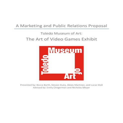 Toledo Museum of Art Proposal | PDF