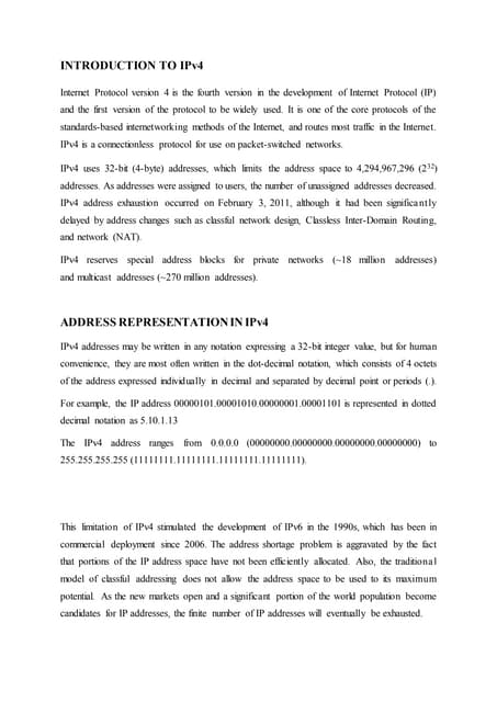 Basics of IP Addressing | PPTX | Internet | Computing