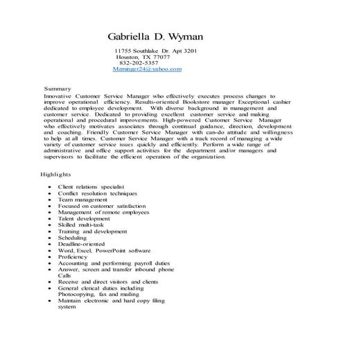 resume 7 | PDF