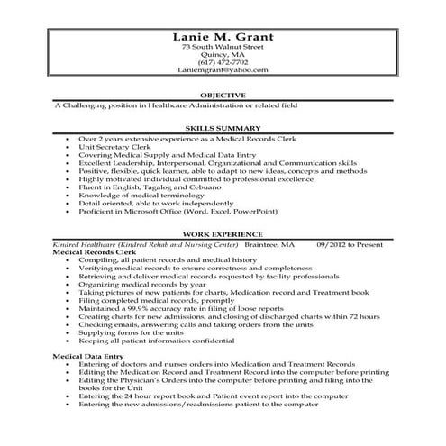Lanie Resume 2015 | DOC