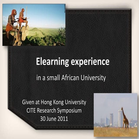 17 elearning small african university strathmore | PDF