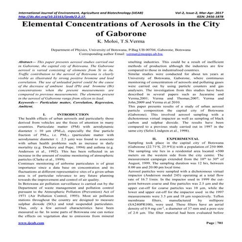 Monitoring, Assessment, Status And Management Of Benzene Pollution In ...