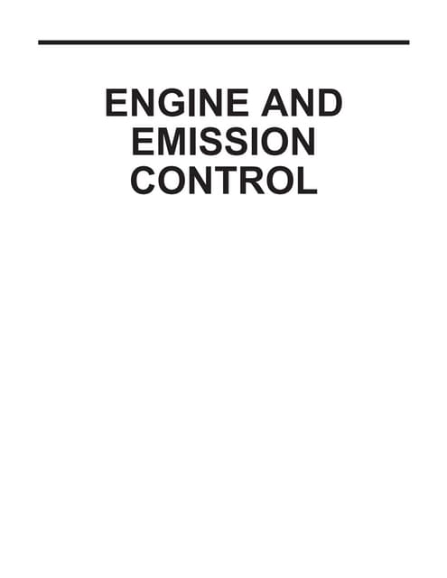 IC engine emission and control of the emissions | PPTX | Indoor ...