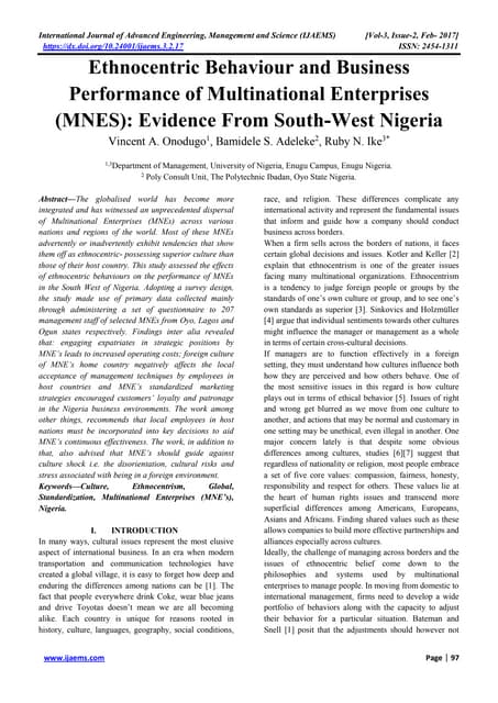 Ethnocentric, polycentric, regiocentric, geocentric model (EPRG) or EPG ...