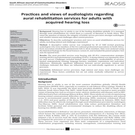 Enhancing Audiology Practices The Advantages of Visual Reinforced ...
