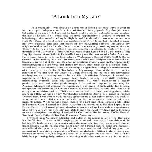 Showcasing Experience | PPTX