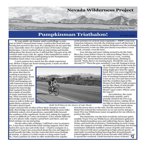Fall 2007 Nevada Wilderness Project Newsletter | PDF