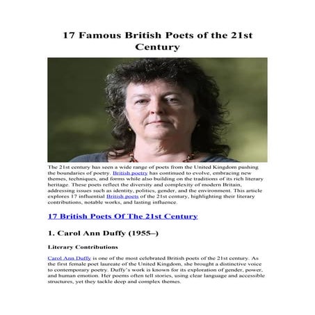 17 Famous British Poets of the 21st Century.docx