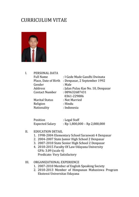 CURICULUM VITAE baru | DOCX