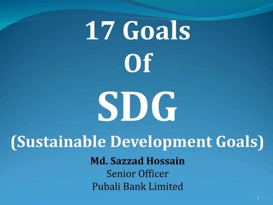 Sustainable Development Goals | PPTX