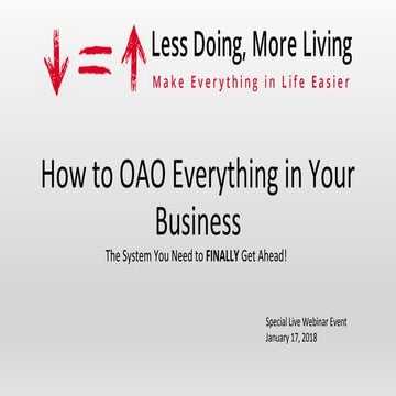 How to Optimize, Automate, and Outsource Everything in Your Business | PDF