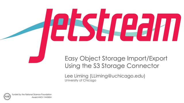 Easy Object Storage Import Export Using The S3 Connector On Jetstream Ppt