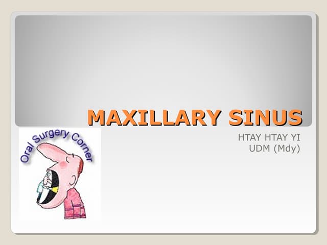 Differential Diagnosis Of Maxillary Sinus Pathology | PPTX