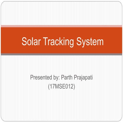 17 mse012 solar tracking system | PPT