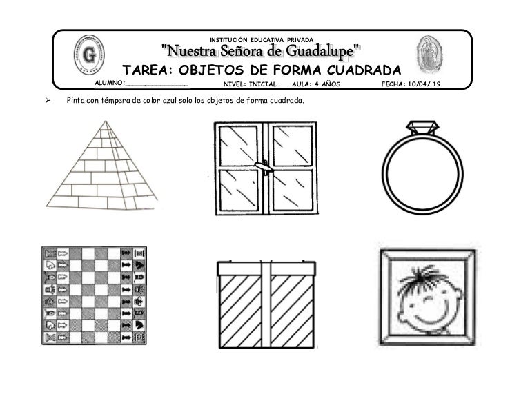 17 tarea objetos cuadrados