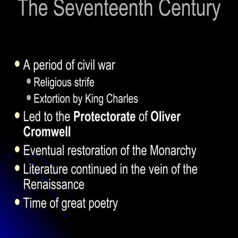 17th Century | PPT