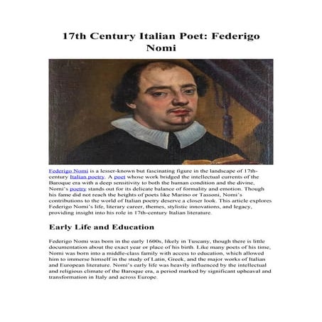 17th Century Italian Poet Federigo Nomi.docx