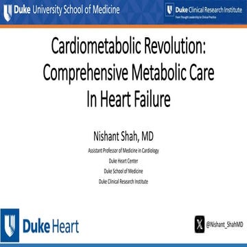 Cardiometabolic Revolution: Comprehensive Metabolic Care in Heart ...