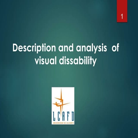 Visual disability | PPTX