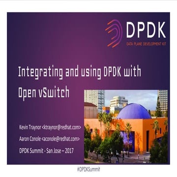 Lfdpdk17integrating And Using Dpdk With Open Vswitch Ppt 