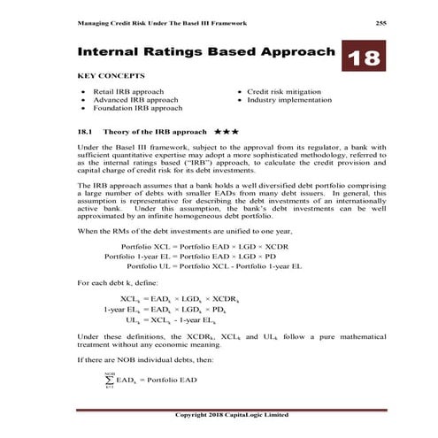 18.1 internal ratings based approach | PDF