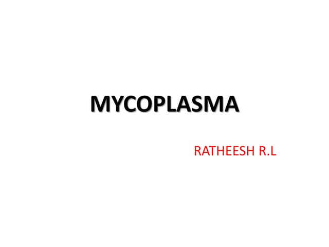 Mycoplasma | PPTX