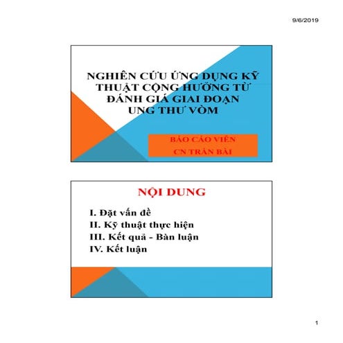 Ung dung ky thuat MRI danh gia giai doan ung thu vom, Tran Bai | PDF