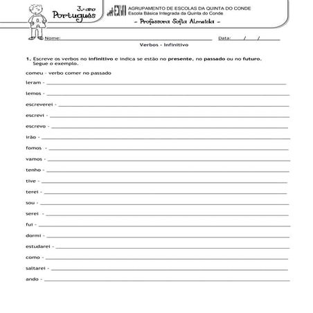 18 Verbos Infinitivo Pdf