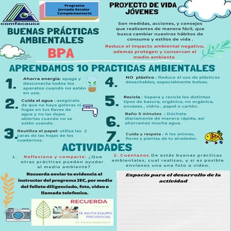 Folleto buenas practicas ambientales | PDF
