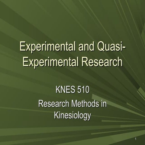 18 experimental and quasi-experimental research | PPT