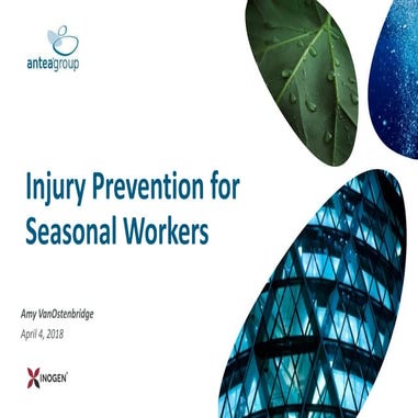 Injury Prevention for Seasonal Workers | PPT