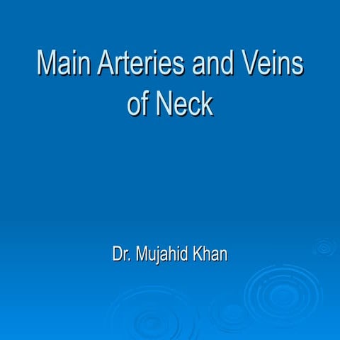 18-Main Arteries & Veins of Neck and its branches | PPT