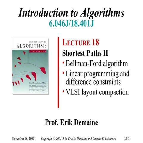 18-Shortest-Paths-II.ppt........................... | PPT