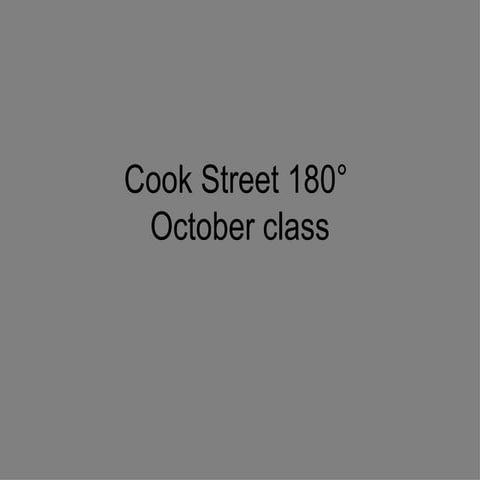 Cook Street 180 October Class | PPT