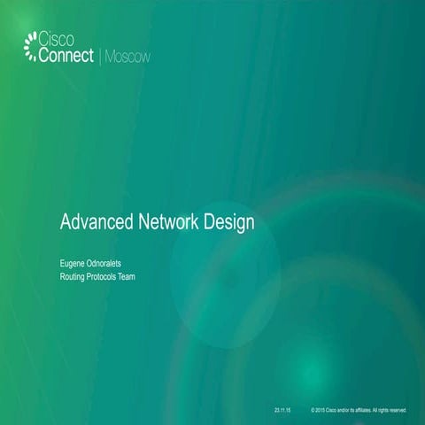 Advanced Network Design | PDF