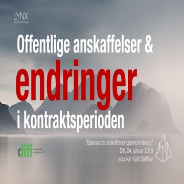 Endringer i kontraktsperioden | PDF