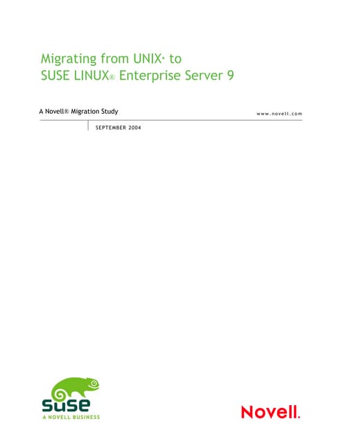 Suse Linux Migration Guide Unix To Sles9 Vibm Pdf