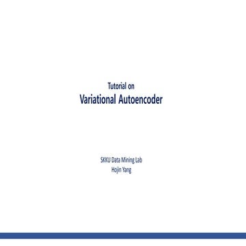 Variational Autoencoder Tutorial Pptx