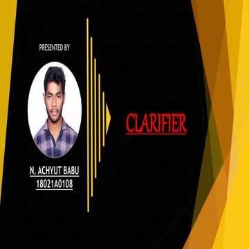 Thickner and clarifiers | PPTX