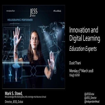 Innovation and Digital Learning | PPTX