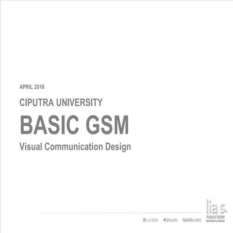 29 180330 Basic GSM (Graphic Standards Manual) | PPTX